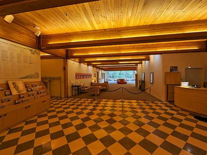 That checkered floor isn't just decor. It's practically rolling out the red carpet for your arrival.