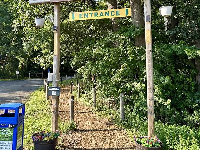 That entrance arch is basically the universe saying, "Leave your worries at the door, friend."