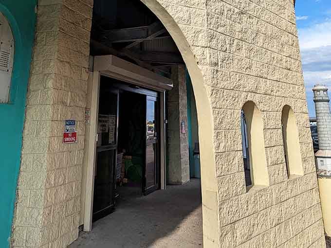Walk through this arch and leave your shopping list behind. Spontaneous discovery is the only plan you'll need here.