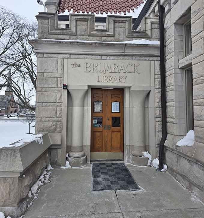 The entrance whispers "knowledge awaits" while simultaneously shouting "we have turrets and we're not afraid to use them."