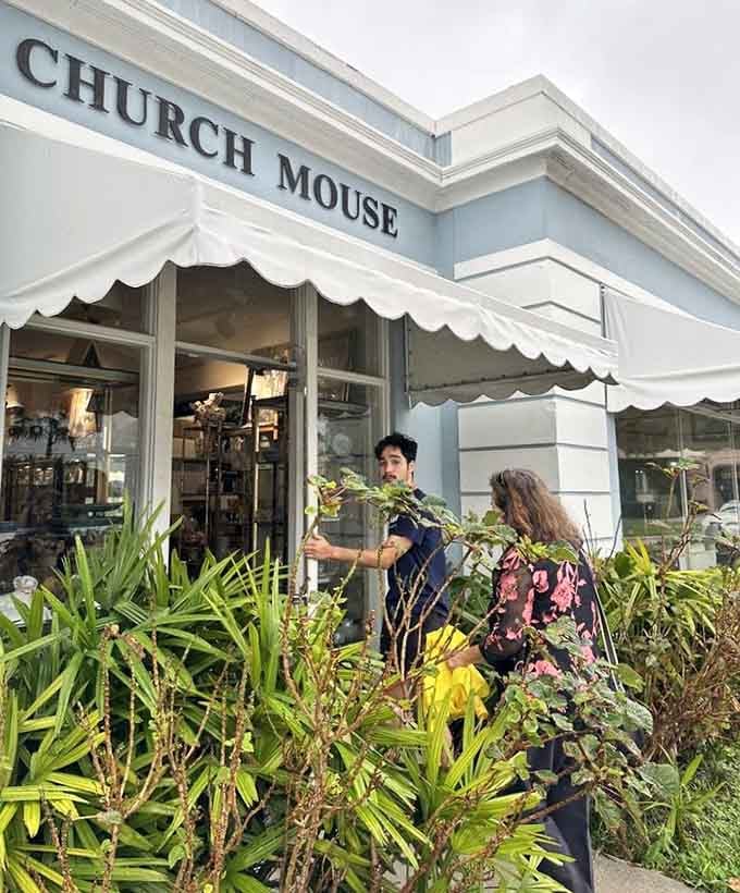 Two people walking into the Church Mouse is how every great treasure hunt begins, one good find at a time.