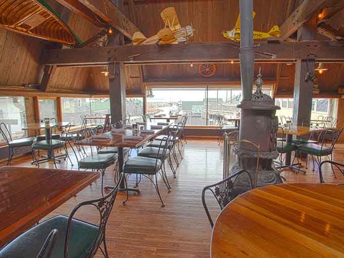Warm wood beams and nautical charm create an atmosphere that whispers "relax" louder than your stressed-out brain.