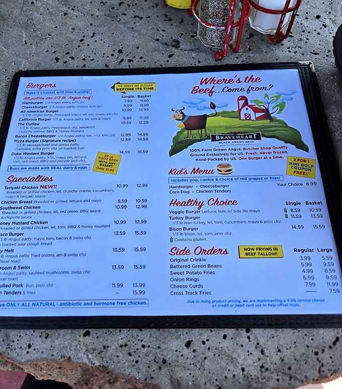 A menu this good deserves its own fan club, with Braveheart Black Angus beef leading the charge.
