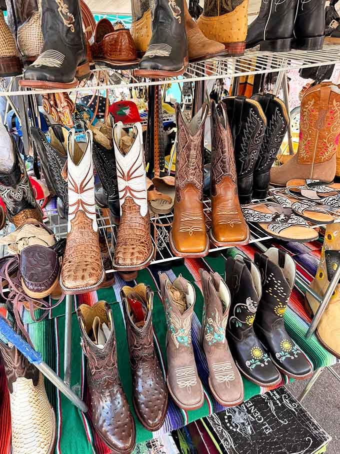 Boot scootin' never looked so affordable&mdash;cowboy dreams stacked high enough to make any urban rancher giddy.