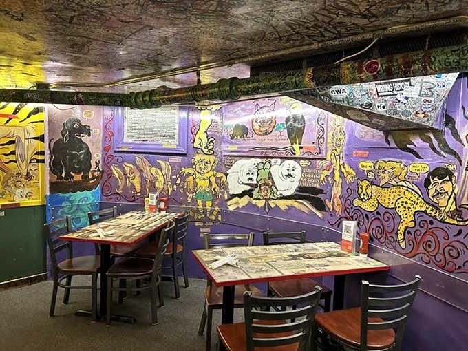 Every inch of these walls has a story. The murals at The Sink are pure Boulder soul.