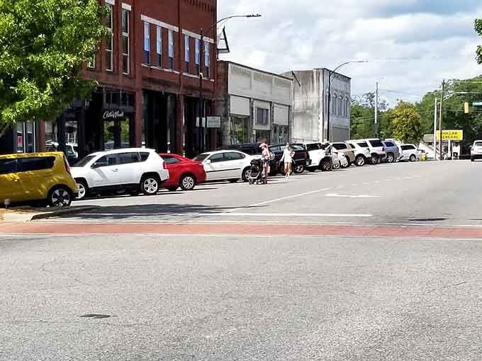Brick storefronts, summer heat, and locals strolling downtown, this is small-town Alabama doing exactly what it does best.