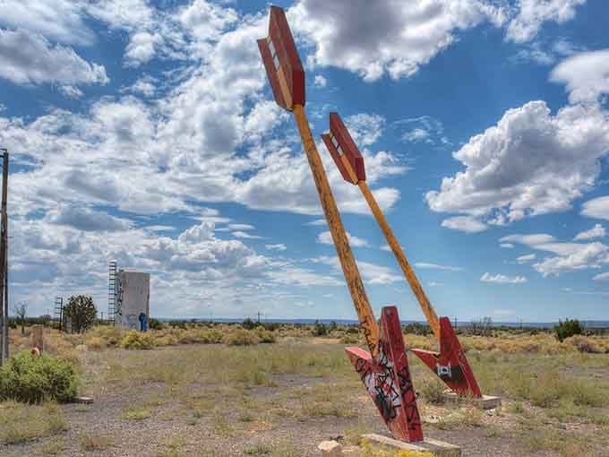 Standing tall against Arizona's endless sky, these giants refuse to let Route 66 fade into memory.