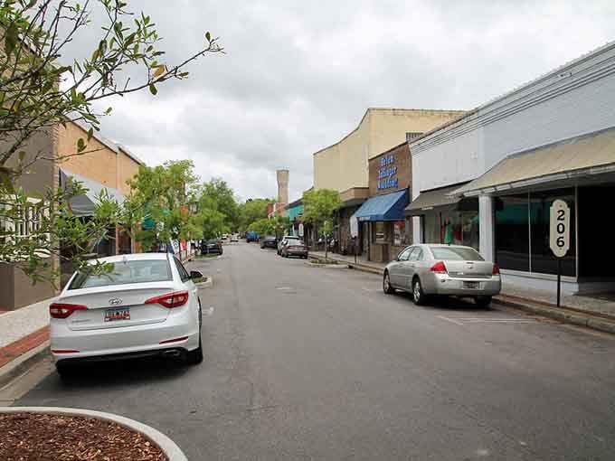 A wide, unhurried street stretching into the distance, proof that some towns never forgot how to breathe.