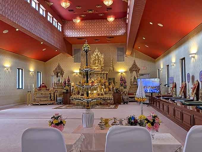 Step inside and the whole world quiets down &mdash; golden altars and deep red ceilings demand your full attention.