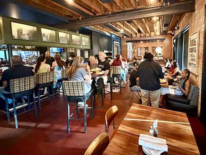 Every table buzzing, every plate loaded. Windsor's dining room runs at a frequency called "perfectly alive."