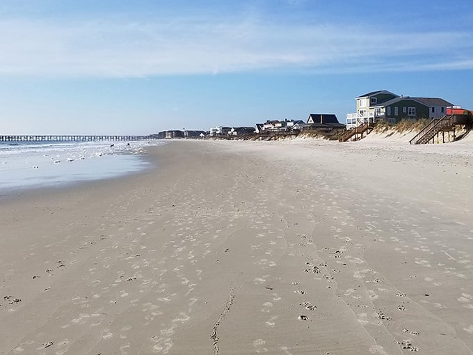 When the beach stretches this far without another soul in sight, you've found coastal perfection.
