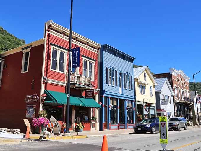 When buildings wear this many bright colors, you know the town takes happiness seriously and isn't afraid to show it.