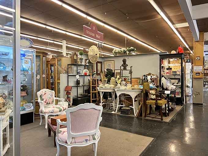 These elegant vendor booths showcase furniture so refined, you'll feel like you're shopping in someone's beautifully curated living room.