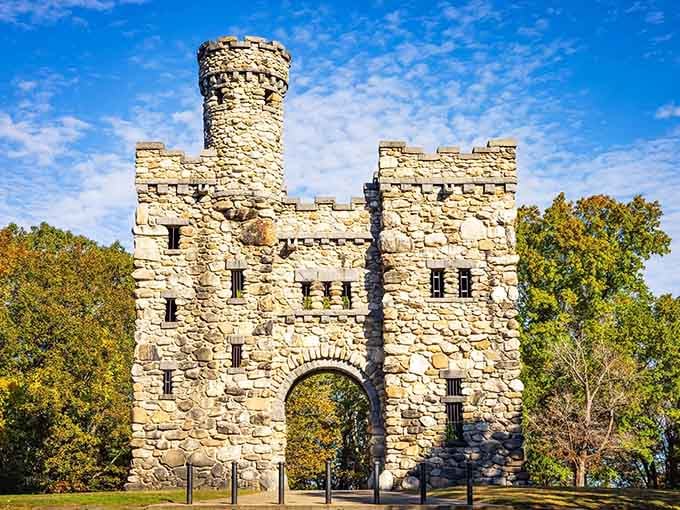 This golden stone tower rises from Worcester's hilltop like something Rapunzel might have called home back in the day.
