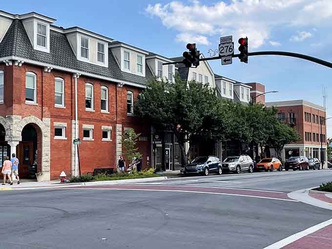 Brick buildings and mountain air create the perfect recipe for a downtown that actually feels like a community.