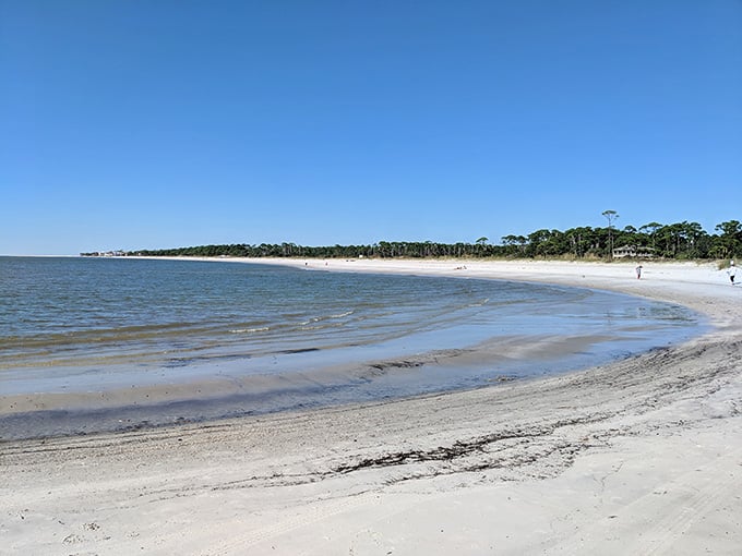 Where Mobile Bay kisses the Gulf, this quiet curve of shoreline offers solitude that's rarer than hens' teeth.