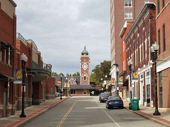 That clock tower at the end of Greensburg's main street isn't just telling time, it's telling a whole story.