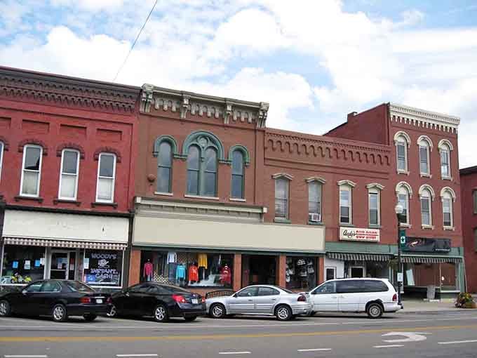 Hornell's downtown brick facades wear their age like a badge of honor, sturdy and unapologetically real.