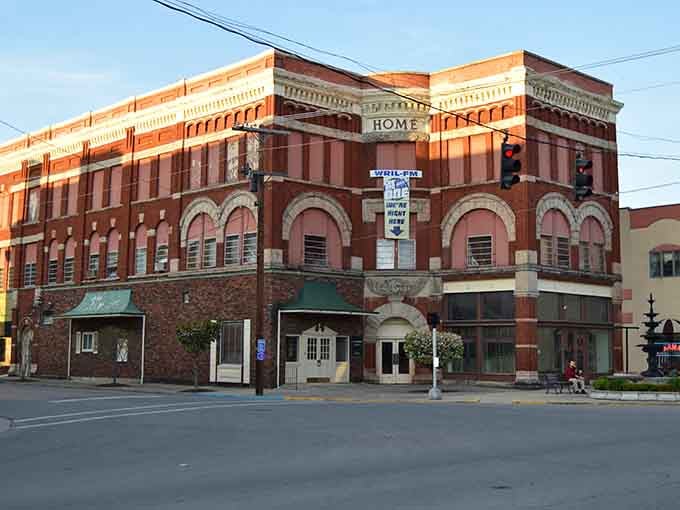 Talk about a warm welcome! This classic brick structure feels cozy enough to make anyone feel right at home.