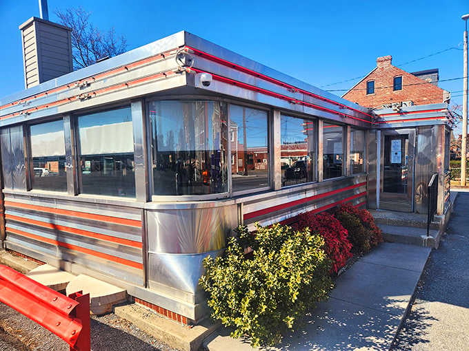 Shining like a silver dollar in the Lancaster sun, the Neptune Diner is retro perfection on a street corner.