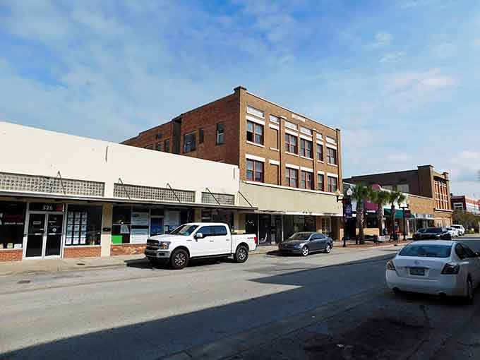 Solid brick, open sky, and a main street that means business — Palatka's downtown has genuine bones.
