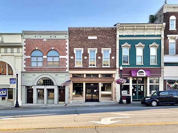 Richmond's tidy brick storefronts stand shoulder to shoulder like old friends who've been holding down the block for generations.