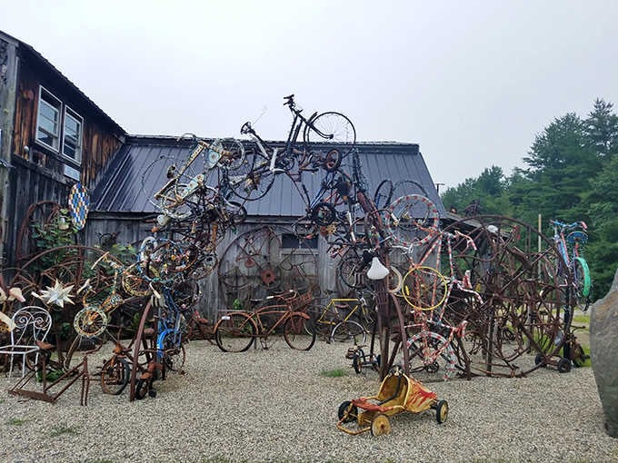 When bicycles become art, you know you've found something wonderfully weird and absolutely worth the drive to see.