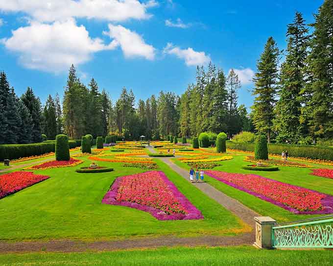 These geometric flower beds prove that sometimes the best art comes from a gardener with serious organizational skills.