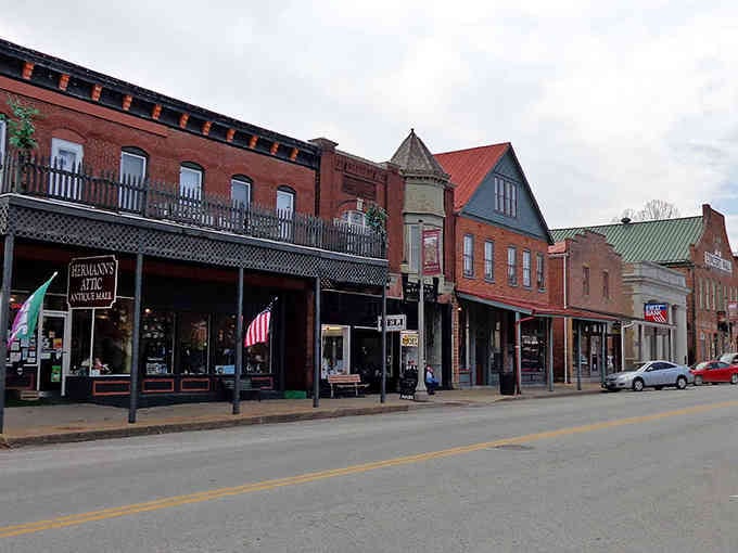Balconies and turrets create a skyline that belongs in a storybook, not just off the highway.