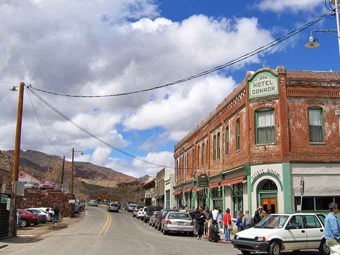 Clouds roll over Jerome's hillside storefronts, and the Spirit Room sign beckons like an old friend.