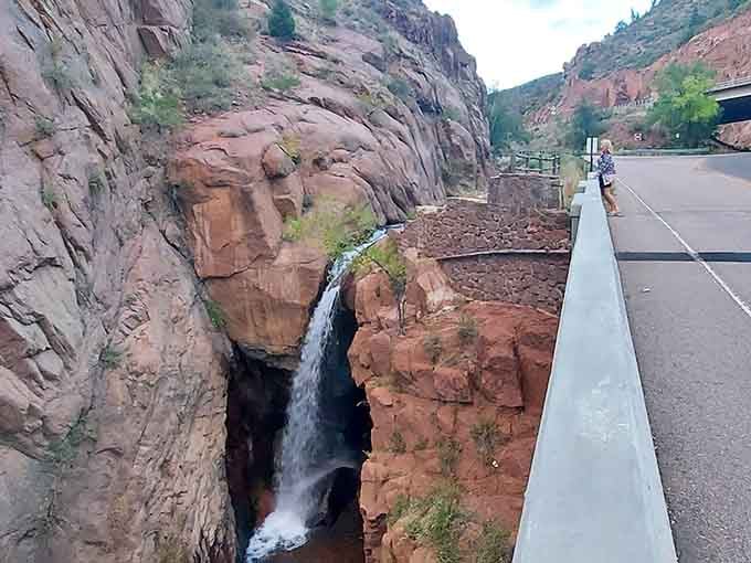 You can literally watch Rainbow Falls from the roadside, proving that the best things in life require zero hiking boots.
