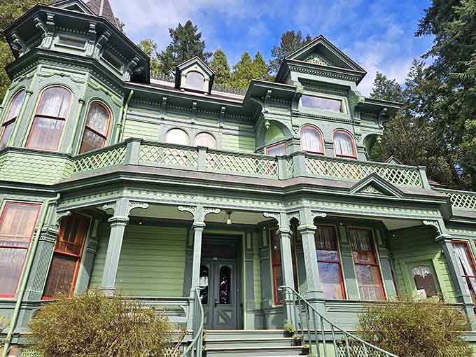 Every ornate detail on this green Queen Anne beauty whispers, "Someone really loved this house, and you will too."