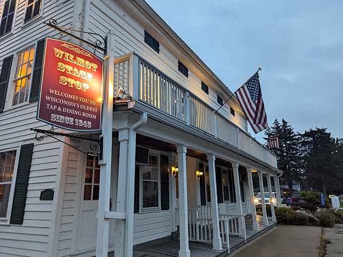 When the sign proudly declares "Wisconsin's Oldest Tap and Dining Room," you stop the car immediately, no questions asked.
