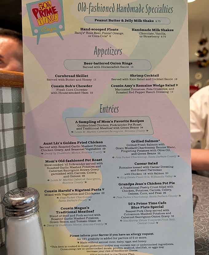 A menu that reads like a love letter to every Sunday dinner you ever wished lasted longer.
