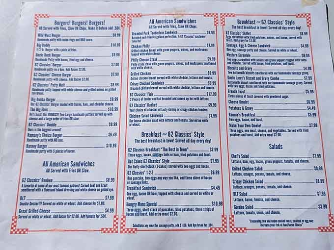A menu that reads like a greatest hits album, every item a crowd-pleaser worth coming back for.