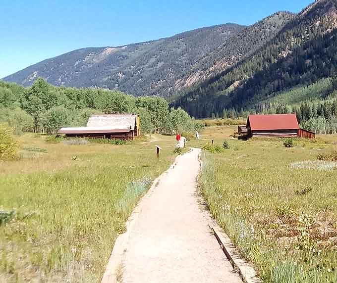 This pathway through the meadow makes you feel like you're walking straight into a Western film set.