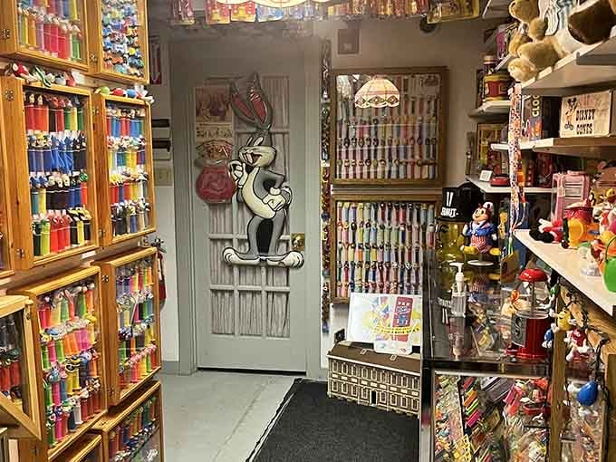 Bugs Bunny presides over a PEZ collection so vast, it makes your childhood feel wonderfully inadequate.