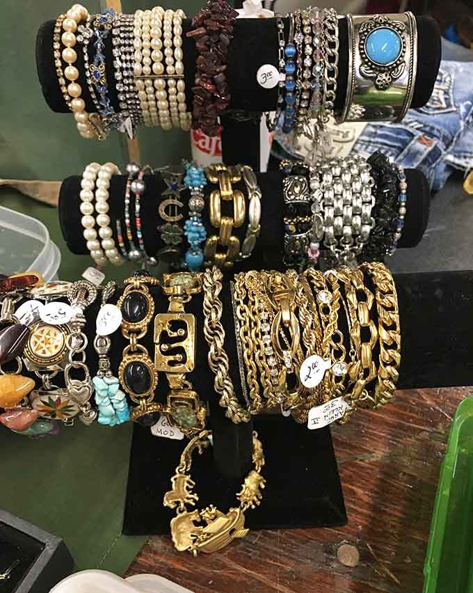 Stacked high and dripping with character, these vintage bracelets tell stories that no jewelry store ever could.