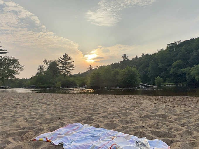 Sunset at the beach, minus the ocean, plus all the Midwest charm you could ask for.