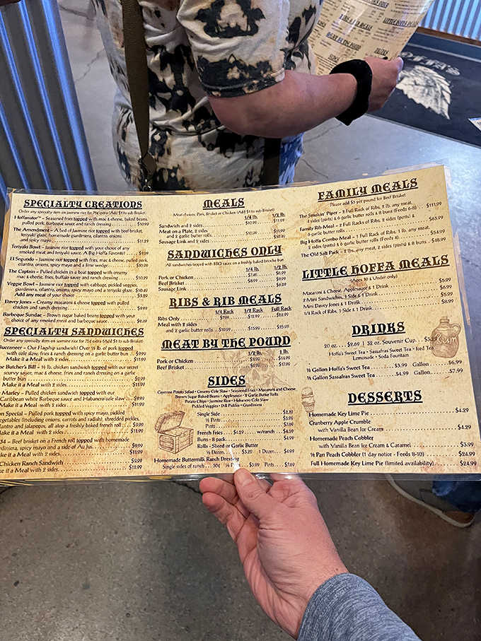 A menu this extensive means you'll need multiple visits to experience everything Big Hoffa's has perfected.