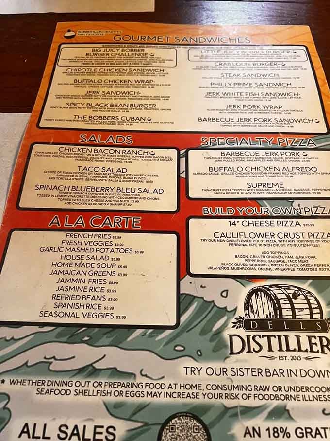 This menu reads like a greatest hits album where every track is actually good, not filler material.