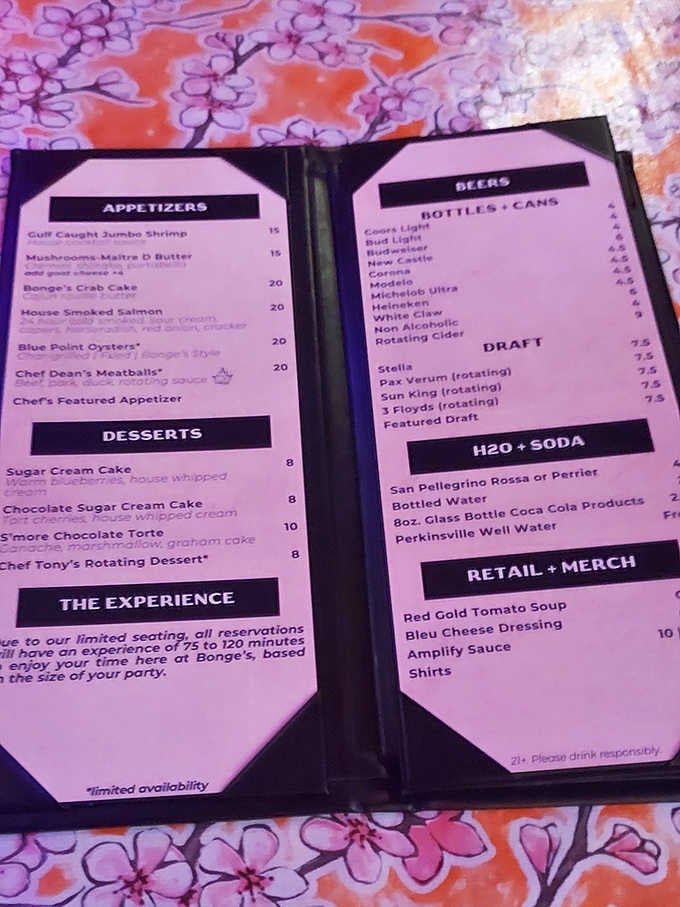 A menu that rotates, surprises, and never lets you get too comfortable. Exactly how it should be.