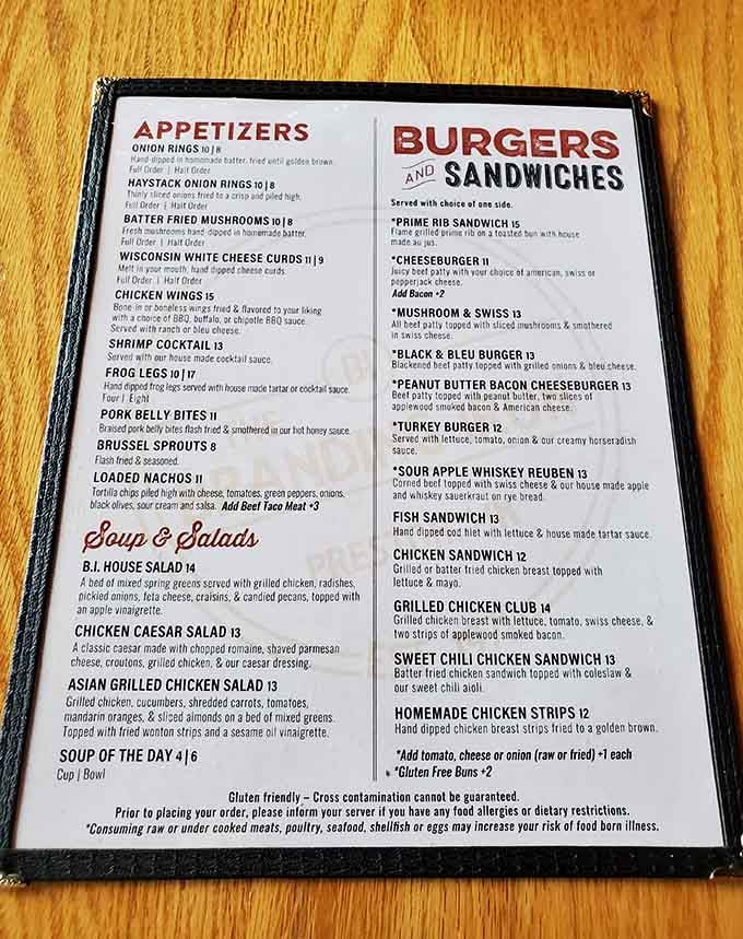 A menu that reads like a greatest hits album. Every item earned its spot, no filler tracks here.