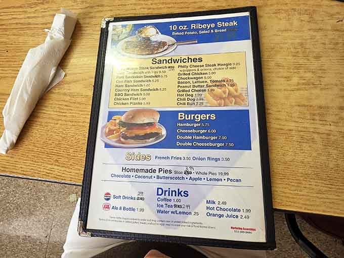 A menu this straightforward is basically a love letter to anyone who just wants really good food.