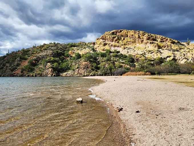 Sandy beaches in the Sonoran Desert sound impossible until you're standing on one, mind officially blown.