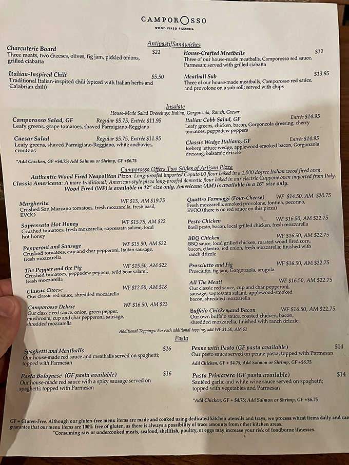 One glance at this menu and you'll understand why decision-making becomes your biggest challenge here.