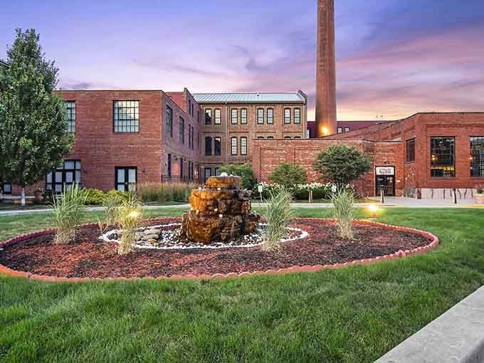 Hercules Apartments: old brick, tall smokestacks, and loft-style living that belongs in an architectural magazine.
