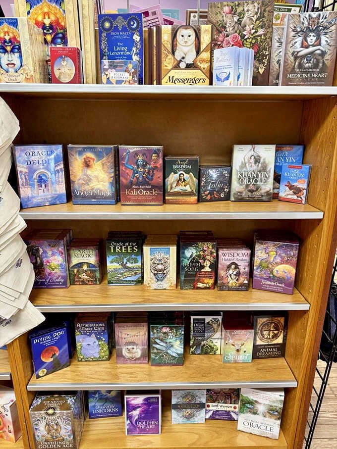 Choosing your oracle deck here feels less like shopping and more like the deck choosing you.