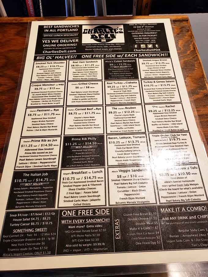 A menu this packed with options is basically a love letter written entirely in smoked meats.