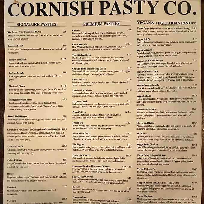 This menu reads like a passport to Cornwall, with enough creative twists to keep things interesting for adventurous eaters.